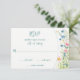 Pretty Watercolor Wildflowers Garden Wedding RSVP Card | Zazzle