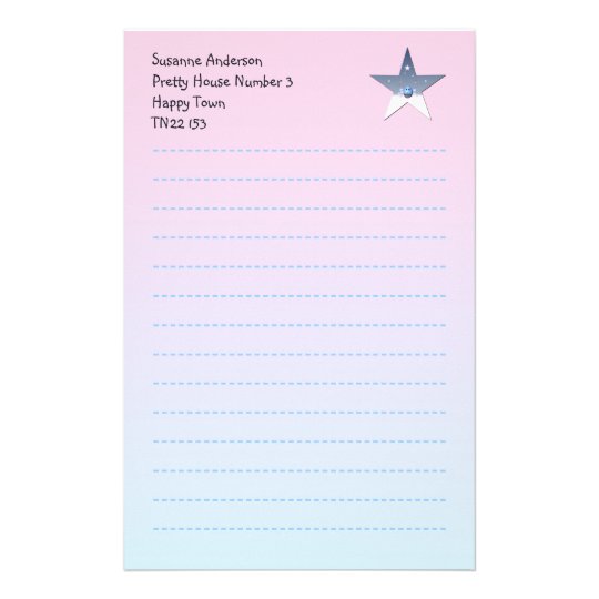 Pretty Writing Paper for Children | Zazzle.com
