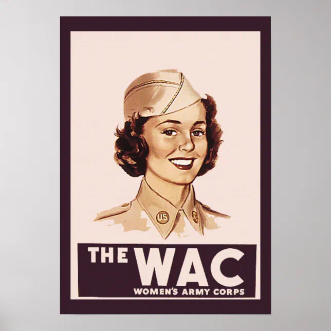Pretty WWII WAC Poster | Zazzle