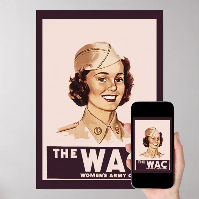 Pretty WWII WAC Poster | Zazzle