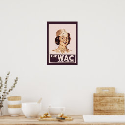 Pretty WWII WAC Poster | Zazzle