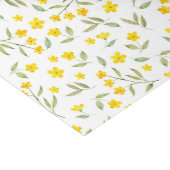 Pretty Yellow Watercolor Floral Blooms Pattern Tissue Paper | Zazzle