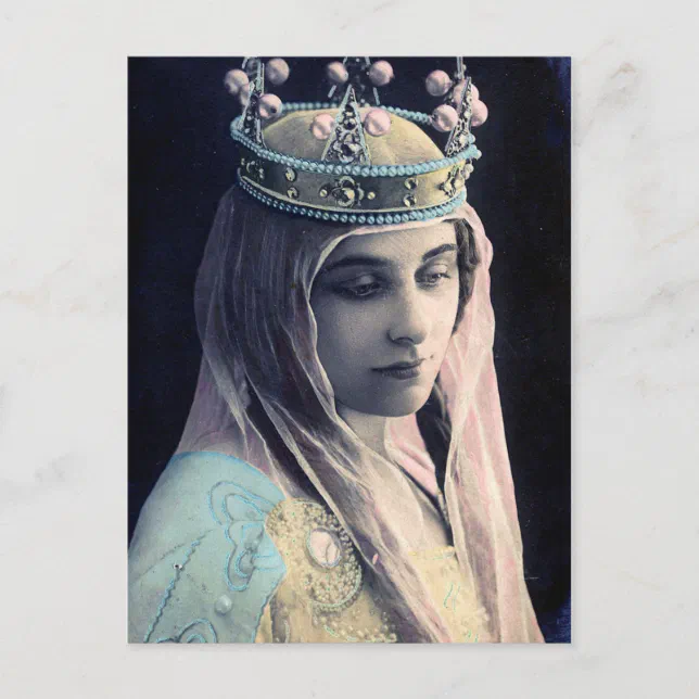 Pretty Young Queen Postcard | Zazzle