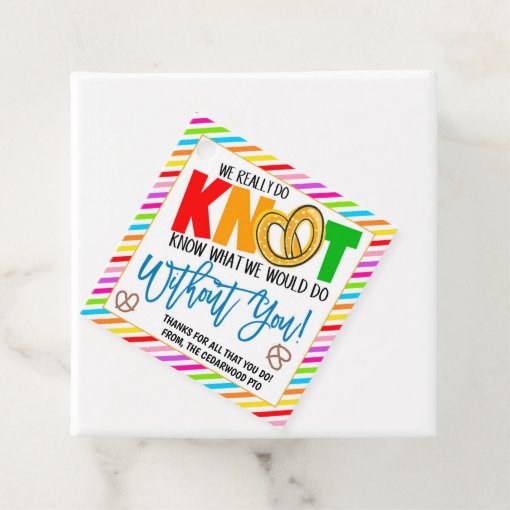 Pretzel Gift Tag | Zazzle