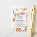Pretzels & Pacifiers Baby Shower Book Request Enclosure Card | Zazzle
