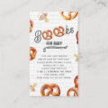 Pretzels & Pacifiers Baby Shower Book Request Enclosure Card | Zazzle