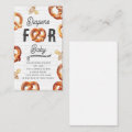 Pretzels & Pacifiers Baby Shower Diaper Raffle Enclosure Card | Zazzle