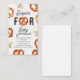 Pretzels & Pacifiers Baby Shower Diaper Raffle Enclosure Card | Zazzle