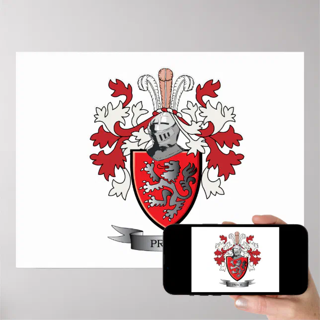 Price Family Crest Coat of Arms Poster | Zazzle