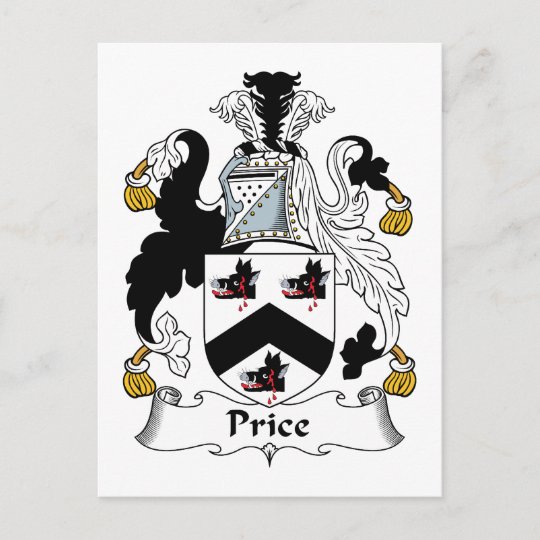 Price Family Crest Postcard | Zazzle.com