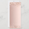 Price list menu business logo rose gold card | Zazzle