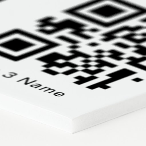 Price List With Business Logo QR Code Scan To Pay Foam Board | Zazzle