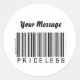 'Priceless' Barcode Sticker (Personalize) | Zazzle