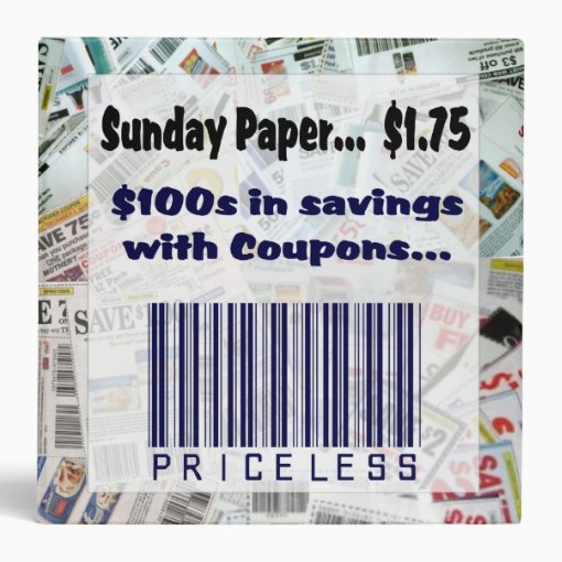 Priceless Coupon Binder Organizer Extreme Coupons | Zazzle