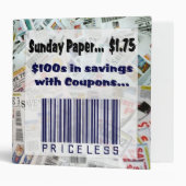Priceless Coupon Binder Organizer Extreme Coupons | Zazzle