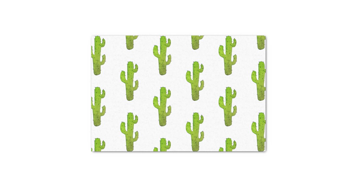 Prickly Cactus Print Tissue Paper | Zazzle