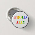 Pride Ally Button | Zazzle