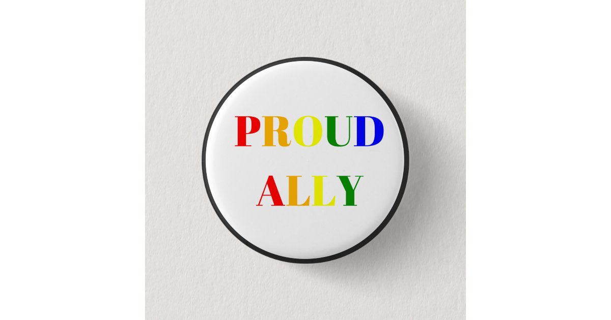 Pride Ally Button | Zazzle