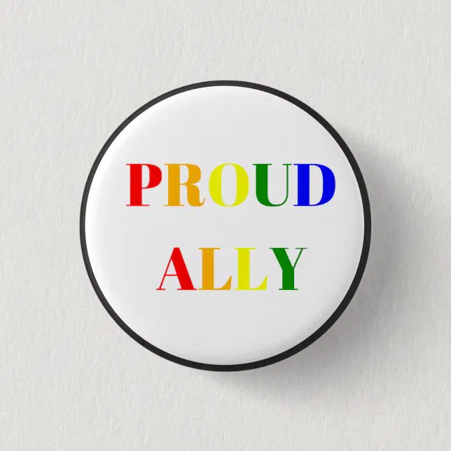 Pride Ally Button | Zazzle