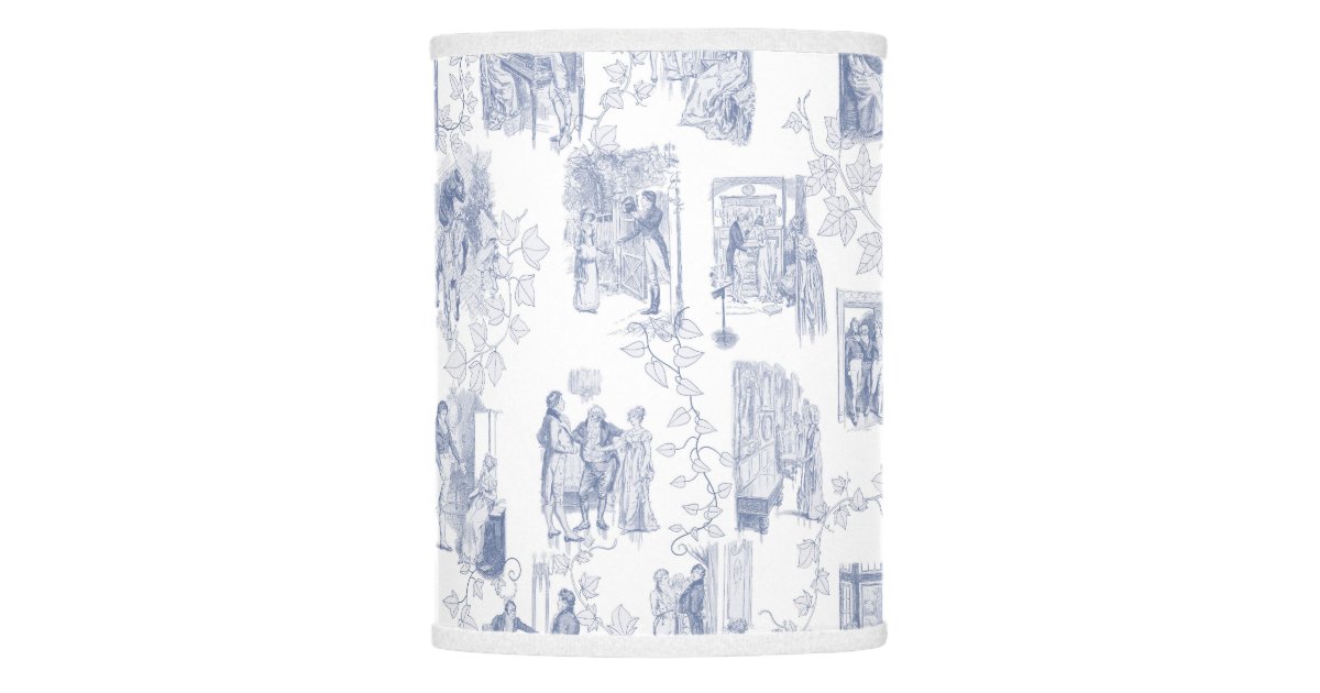 Pride and Prejudice Toile de Jouy Lamp Shade | Zazzle