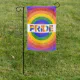 PRIDE Bold Geometric Rainbow Bullseye 1-sided Garden Flag | Zazzle