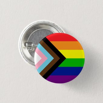 Pride Flag Reboot - trans and POC inclusive Button | Zazzle