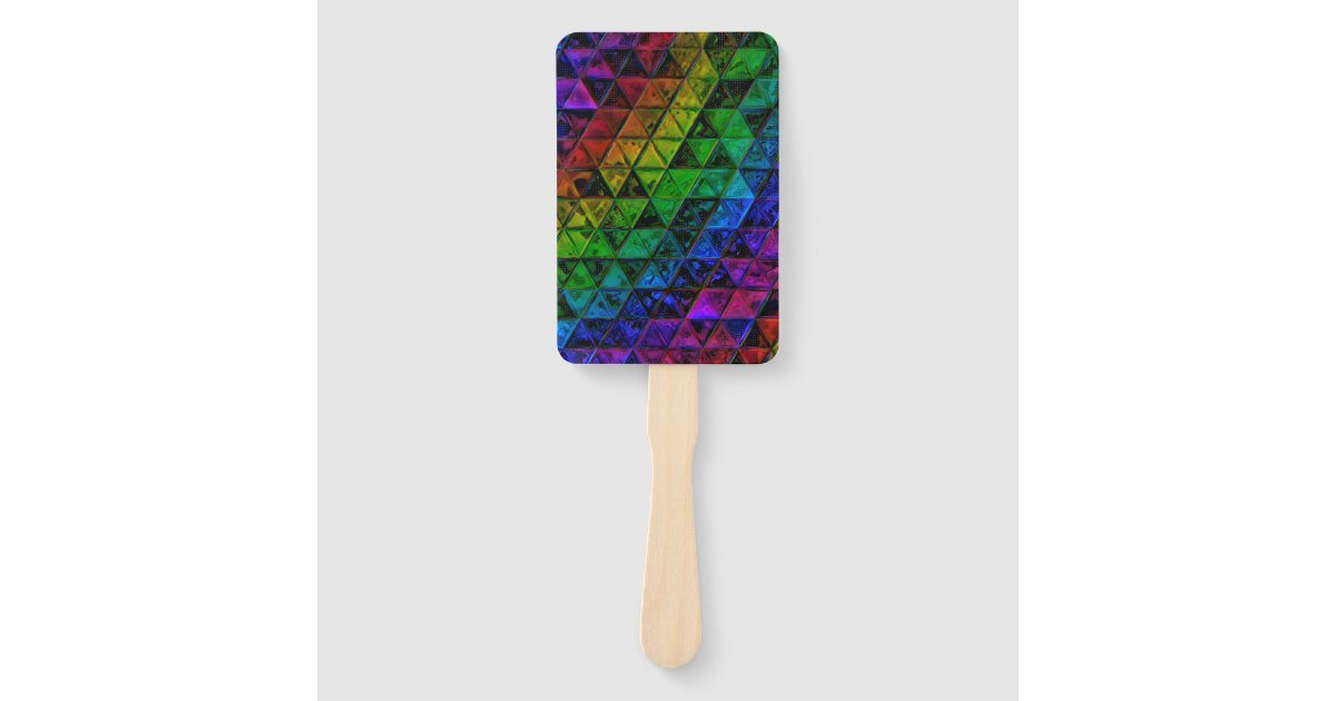 Pride Glass Hand Fan | Zazzle