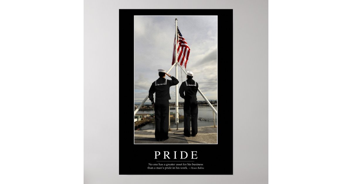 Pride: Inspirational Quote 1 Poster | Zazzle