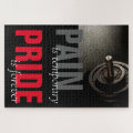 Pride is Forever Bodybuilding Motivational Jigsaw Puzzle | Zazzle