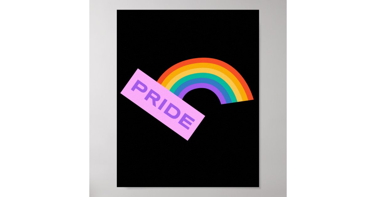 Pride. LGBT+pride. Rainbow. Poster | Zazzle
