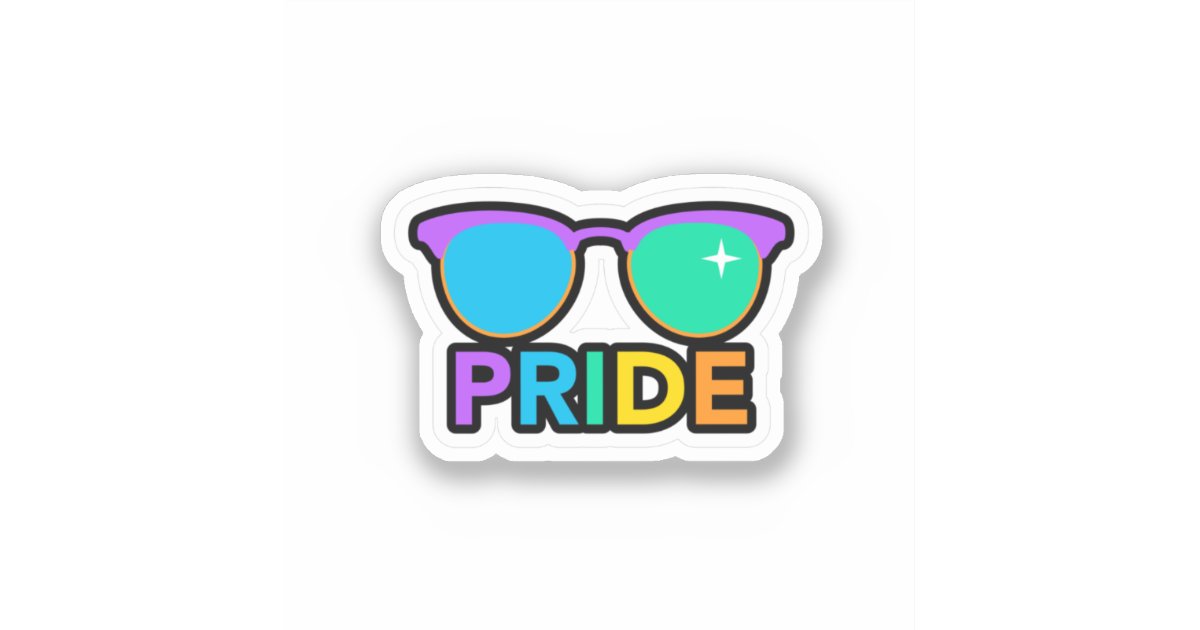 Pride. LGBT+Pride. Rainbow. Sticker | Zazzle