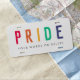 Pride | LGBTQ Gay Modern Rainbow License Plate | Zazzle