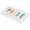 Pride | LGBTQ Gay Modern Rainbow License Plate | Zazzle