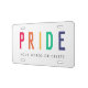 Pride | LGBTQ Gay Modern Rainbow License Plate | Zazzle