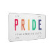 Pride | LGBTQ Gay Modern Rainbow License Plate | Zazzle