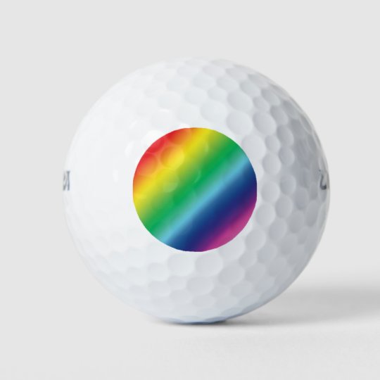 Pride lgbtq lgbt rainbow colors pattern golf balls | Zazzle.com