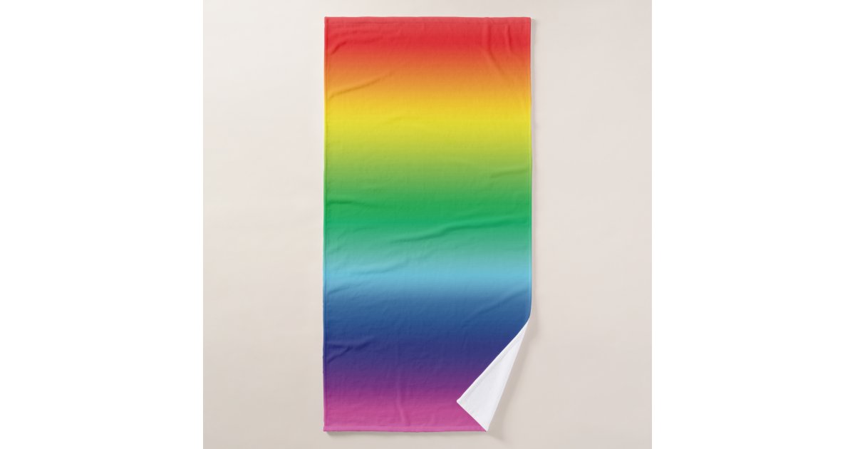 Pride lgbtq lgbt rainbow gay flag colors bath towel set | Zazzle