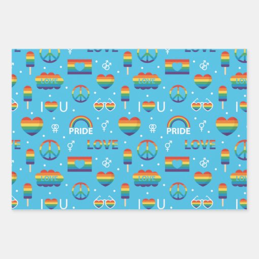 Pride LGBTQ Wrapping Paper Set | Zazzle