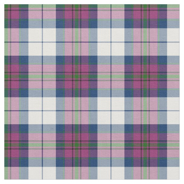 Highland Pride Of Scotland Tartan Print Fabric | Zazzle.com