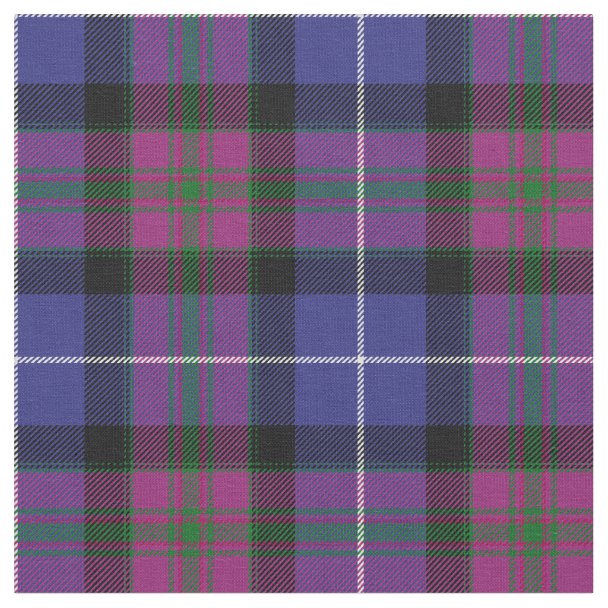 Miller Tartan Print Fabric | Zazzle.com