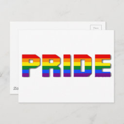 PRIDE POSTCARD | Zazzle