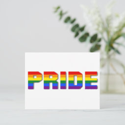PRIDE POSTCARD | Zazzle