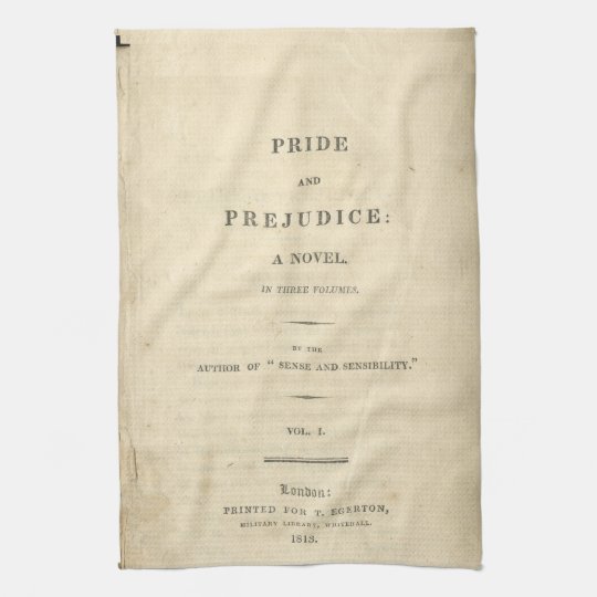 Pride & Prejudice First Page kitchen towel | Zazzle.com