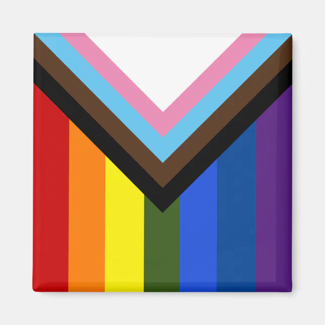 Pride Progress Flag Magnet | Zazzle