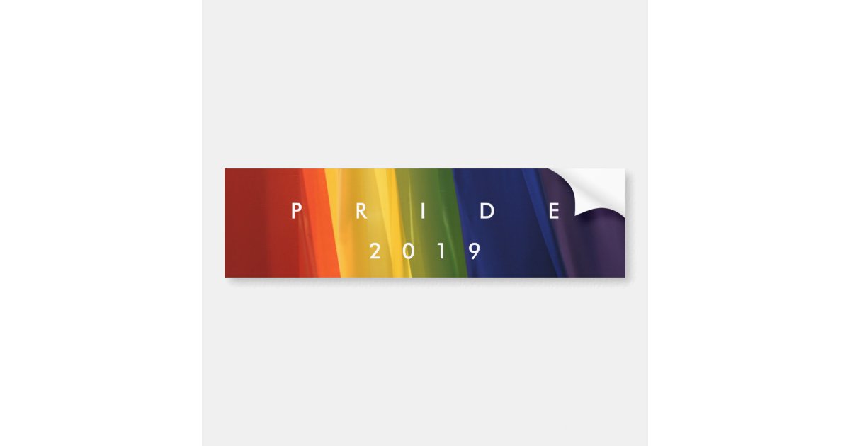 PRIDE Rainbow Bumper Sticker | Zazzle