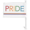 PRIDE Rainbow Car Flag | Zazzle