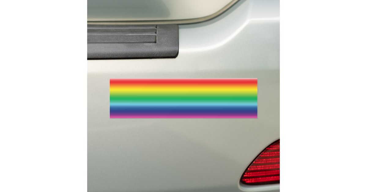 pride rainbow colors Bumper Sticker | Zazzle