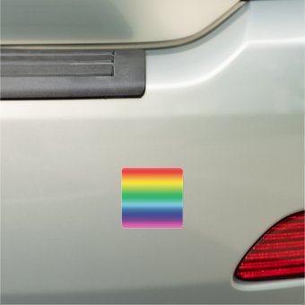 pride rainbow colors - car bumper sticker / magnet | Zazzle