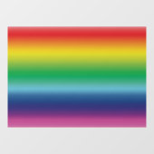 Pride rainbow colors lgbtq lgbt gay flag window cling | Zazzle
