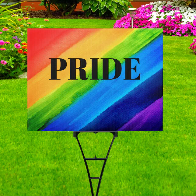 Pride Rainbow Colors Sign | Zazzle